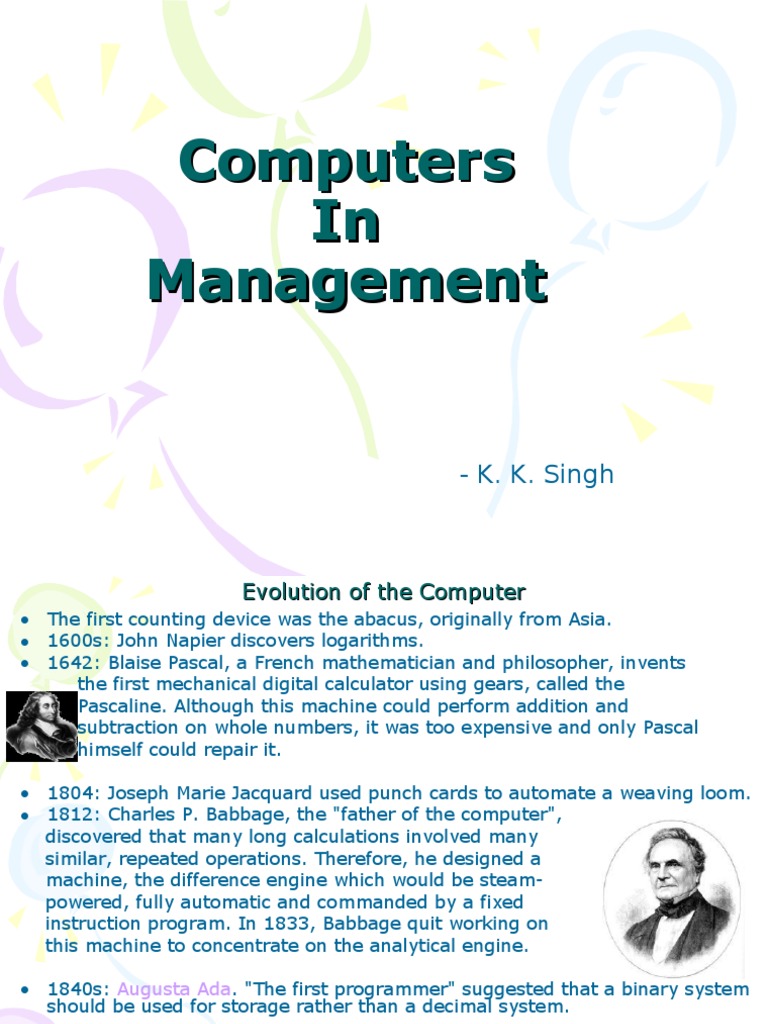 Computers in Management | PDF | Random Access Memory | Printer (Computing)
