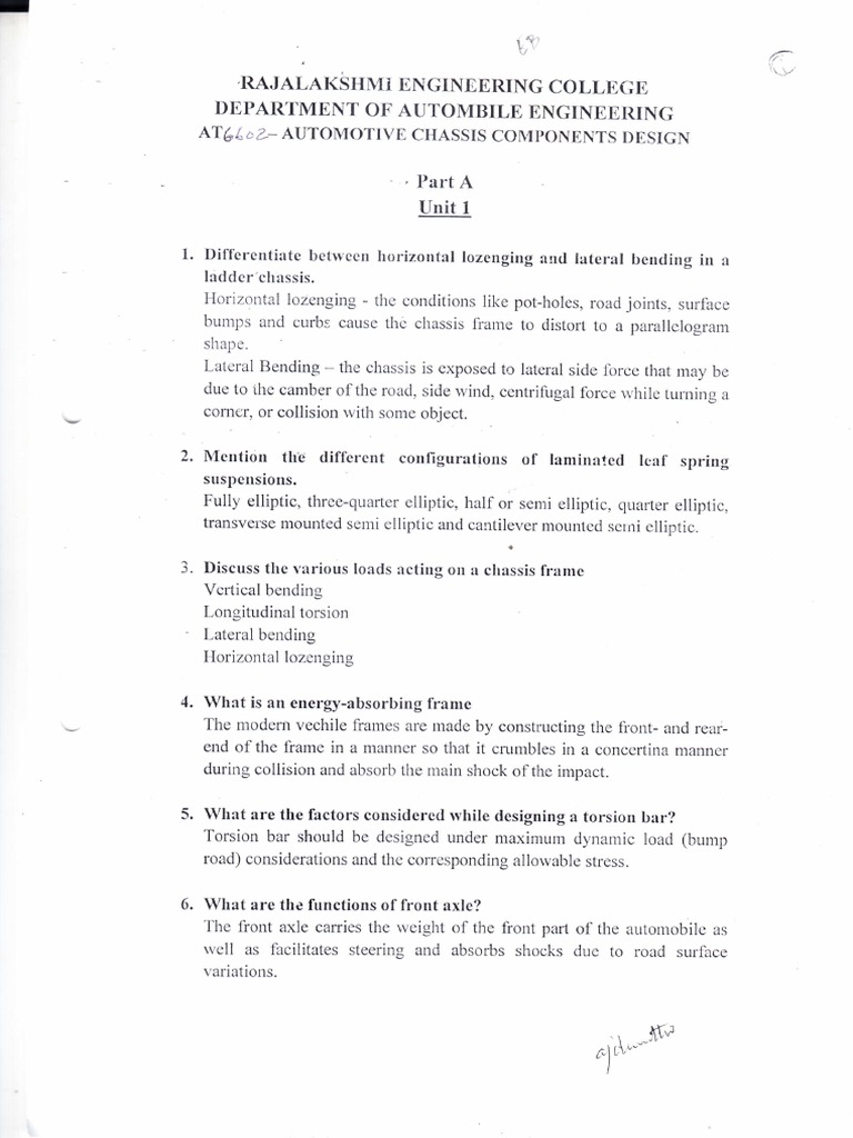 AT6602 - Chassis Component Design | PDF | Gear | Transmission (Mechanics)