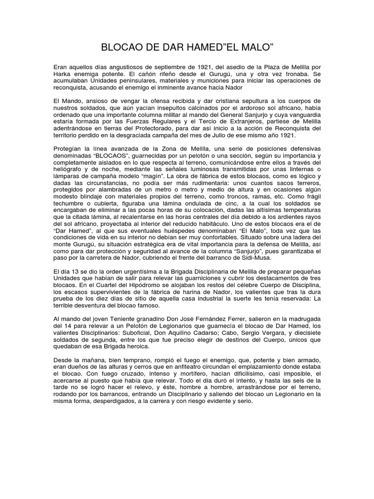 Historia Blocao de Dar Hamed | PDF | Cerco | Legion romana