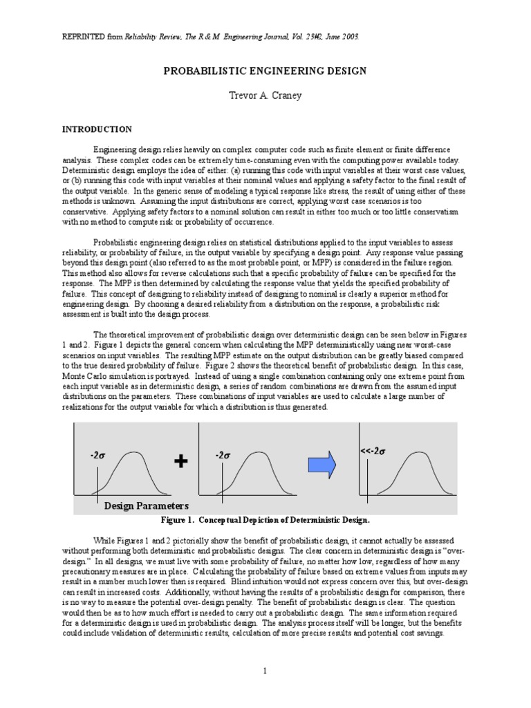 Probabilistic Design for Reliability Analysis | PDF | Probability ...