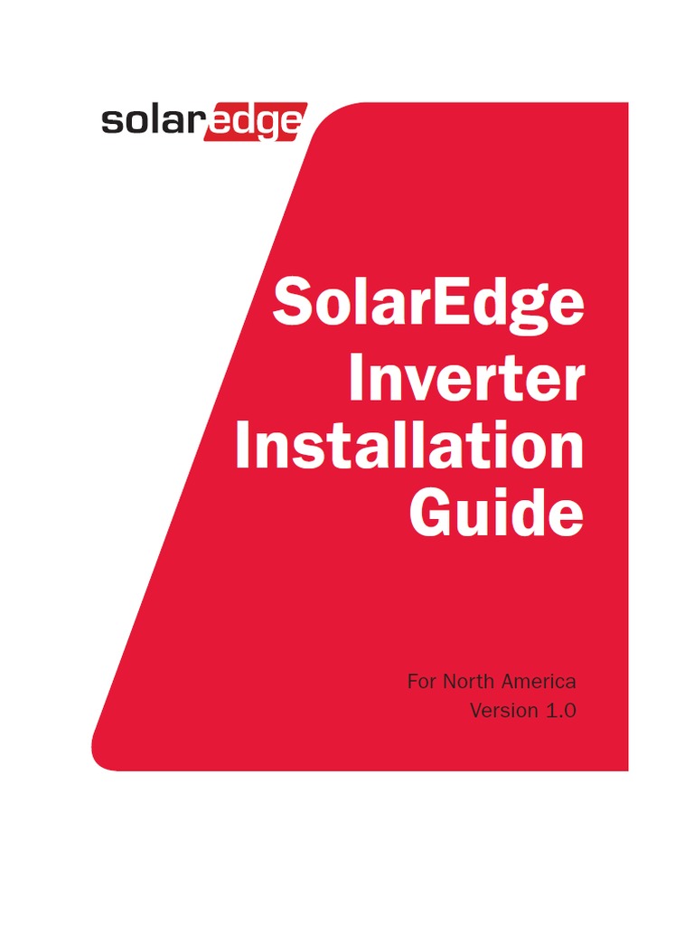 SolarEdge Single and Three Phase Inverter User Manual | PDF | Power ...