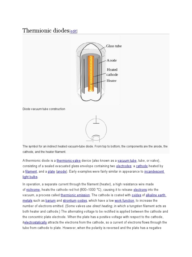Thermionic Diodes | PDF