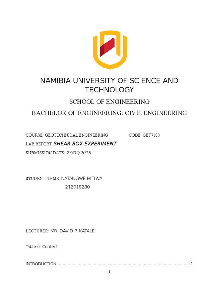 Shear Box Test | PDF | Geotechnical Engineering | Continuum Mechanics