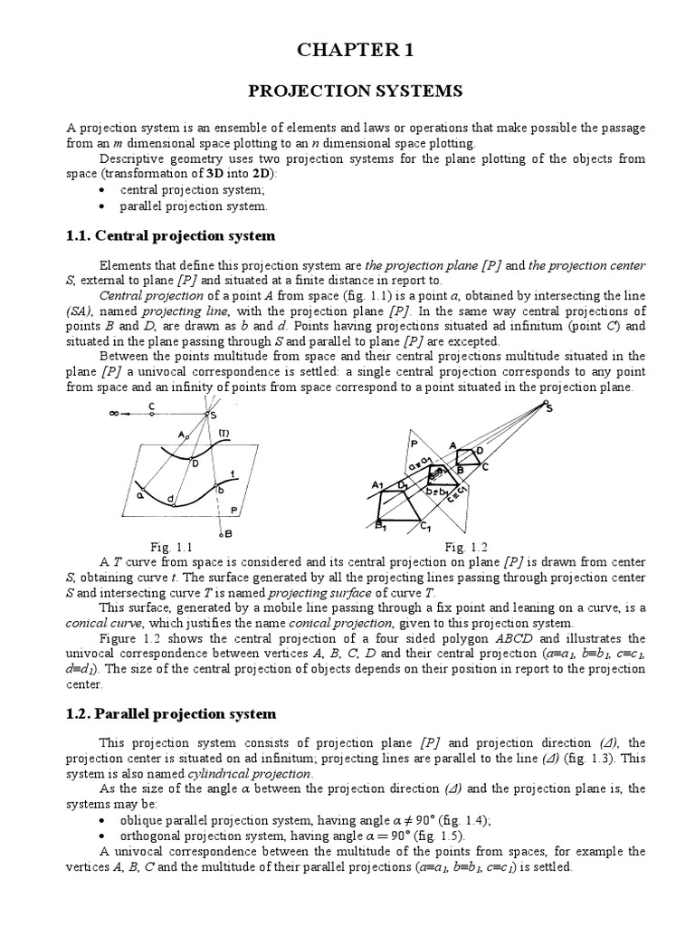 Descriptive Geometry - Part I | PDF | Line (Geometry) | Cartesian ...