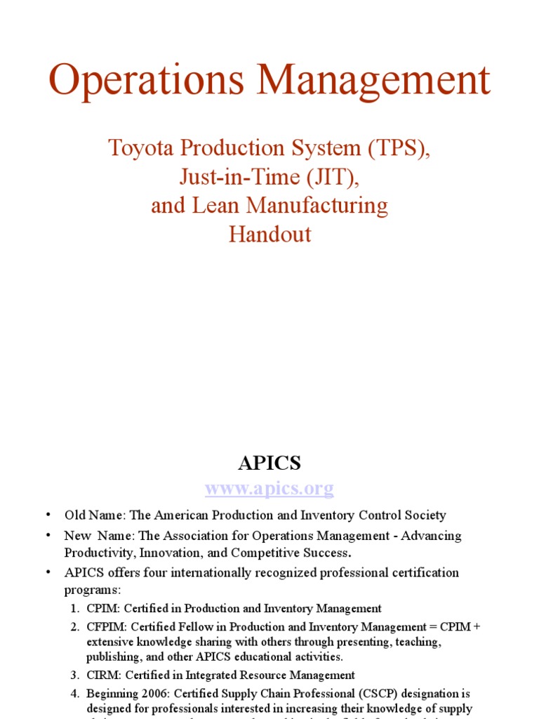 Toyota Lean | PDF | Process Engineering | Lean Manufacturing