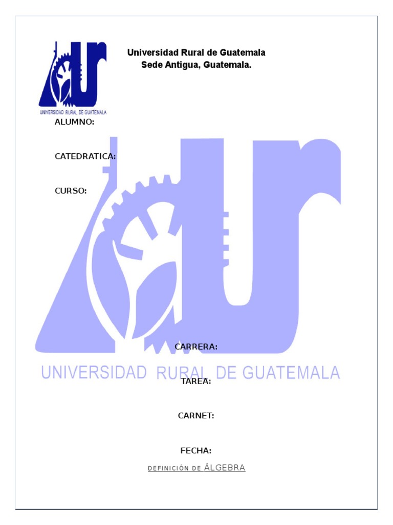 Definicion de Algebra | PDF | Álgebra | Polinomio