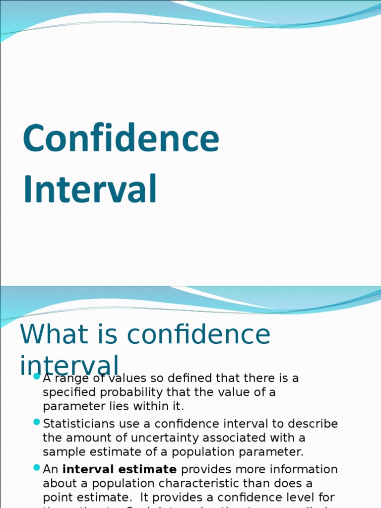 Confidence Intervals: A Guide to Understanding Point Estimates ...