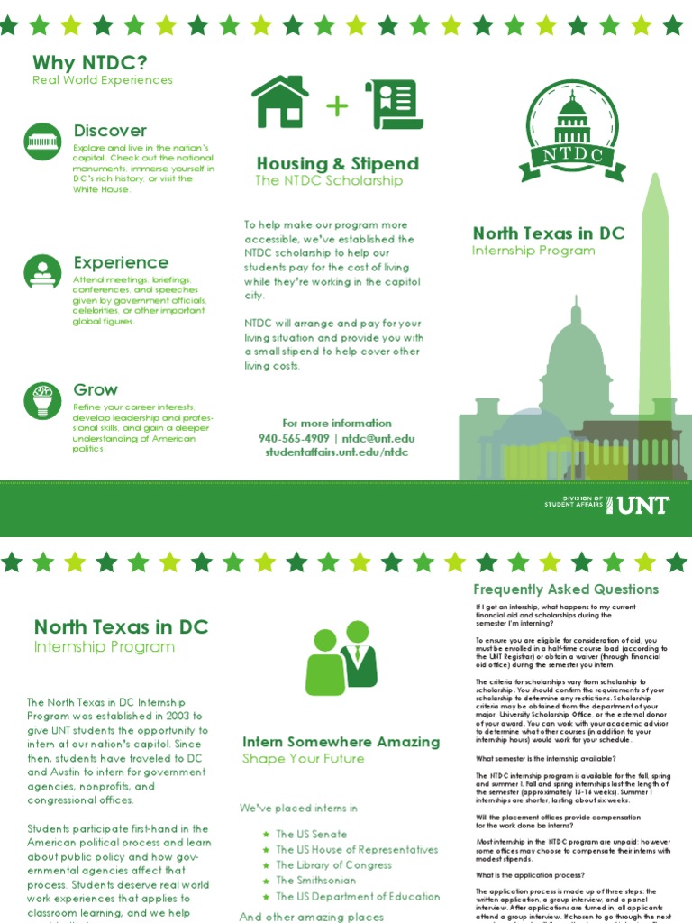 NTDC Brochure | PDF | Internship | Job Hunting