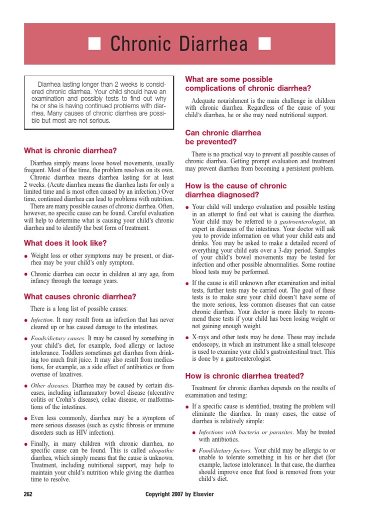 Chronic Diarrhea | PDF | Food Intolerance | Diarrhea