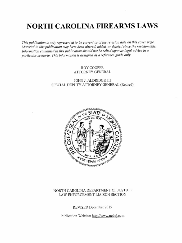 North Carolina Firearms Law | National Instant Criminal Background ...