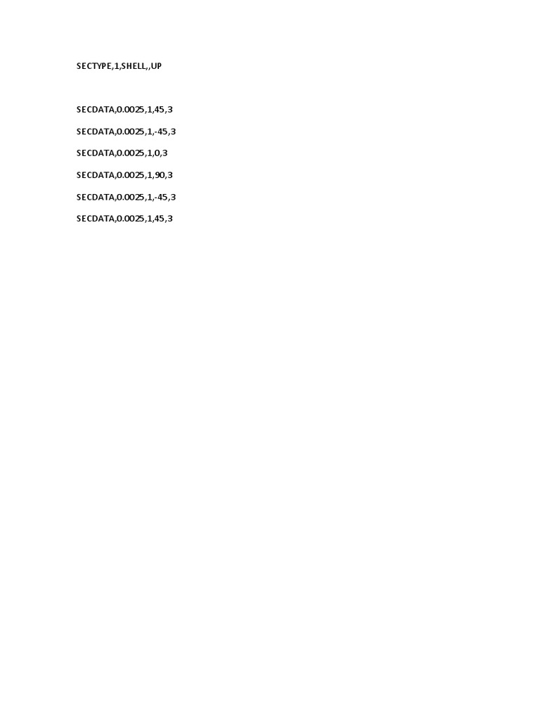 Shell Data Analysis for SECDATA | PDF