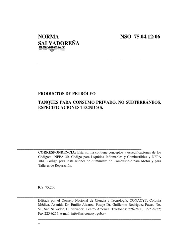Norma Nfpa PDF | PDF | Tanques | Submarinos