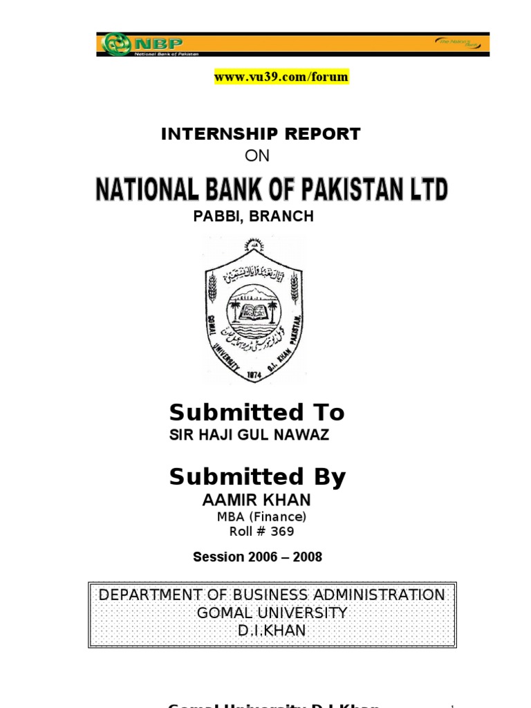 NBP Report | PDF | Cheque | Payments