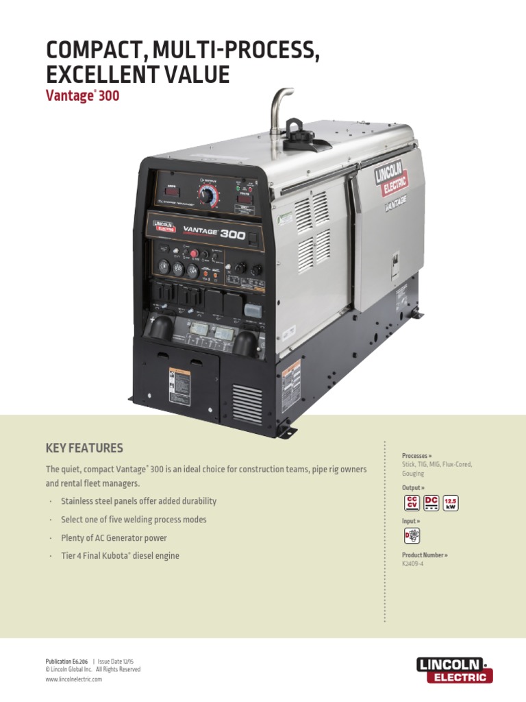 Lincoln Vantage 300 Características | PDF | Mains Electricity ...