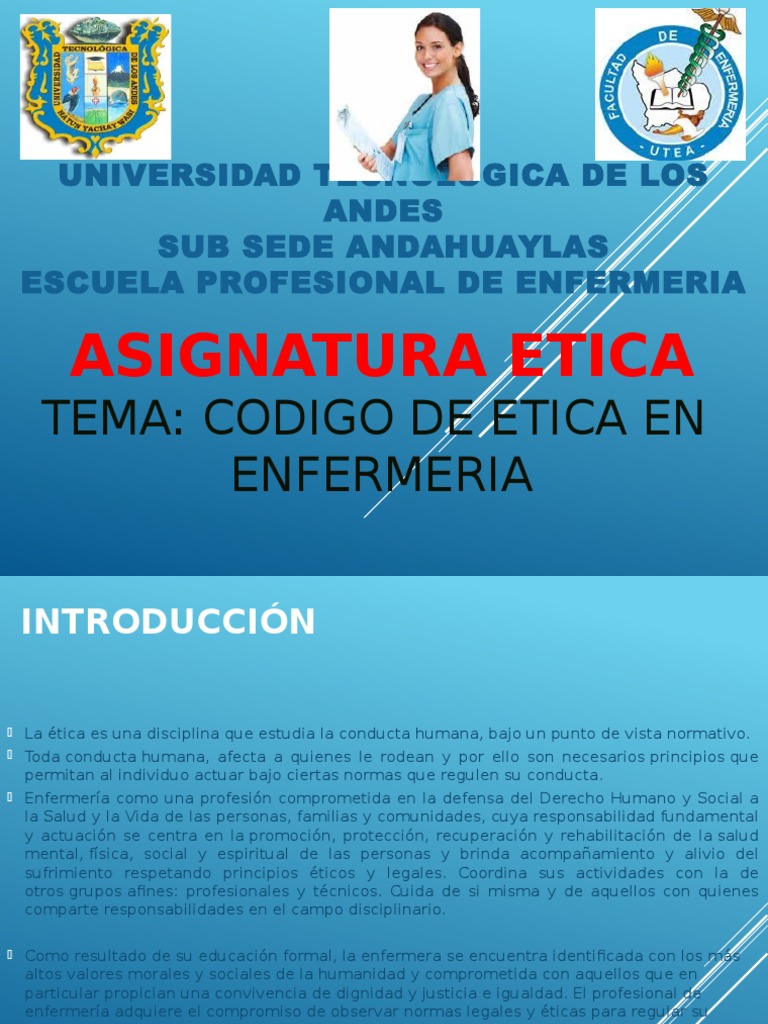 Etica Principios en Enfermeria | PDF | Moralidad | Enfermería