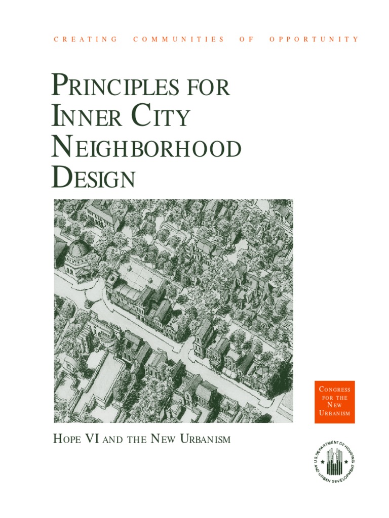 Inner-City Neighborhood Design Book | PDF | Public Housing | Urban Renewal