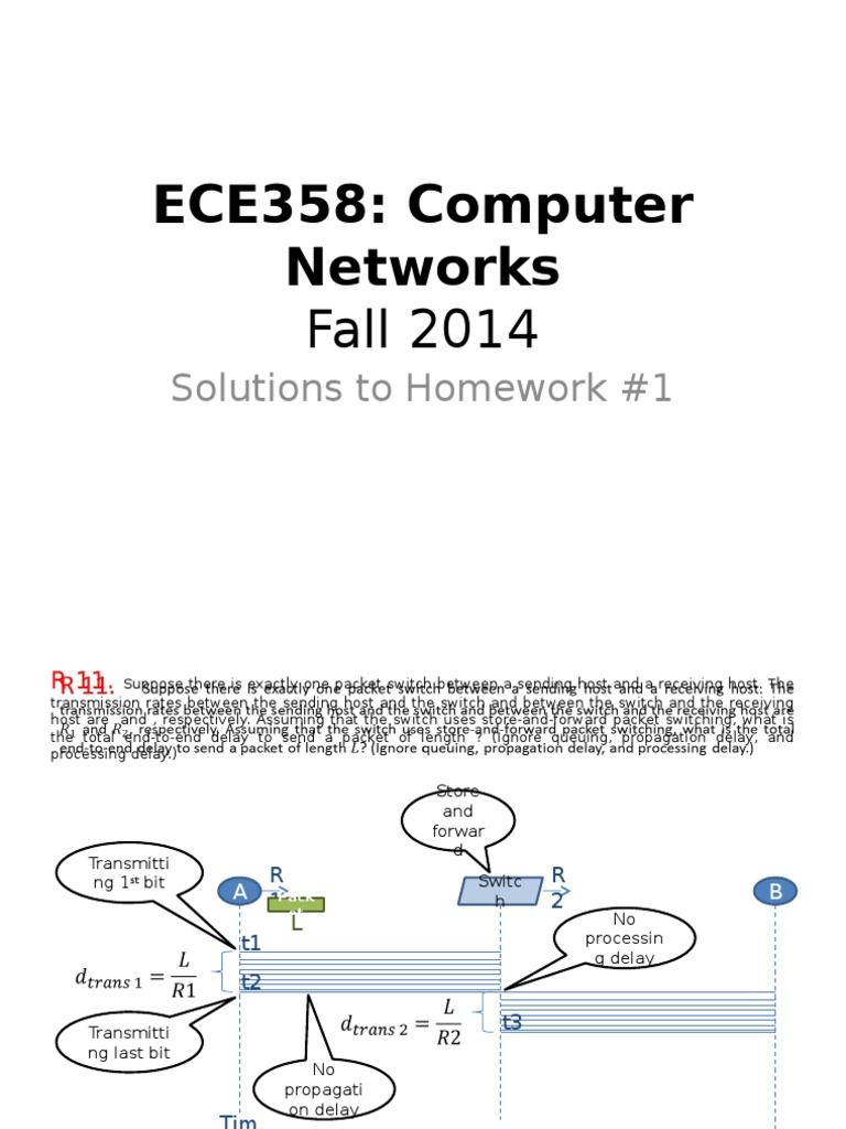 ECE358 Homework1 Solutions | PDF | Network Packet | Telecommunications Engineering