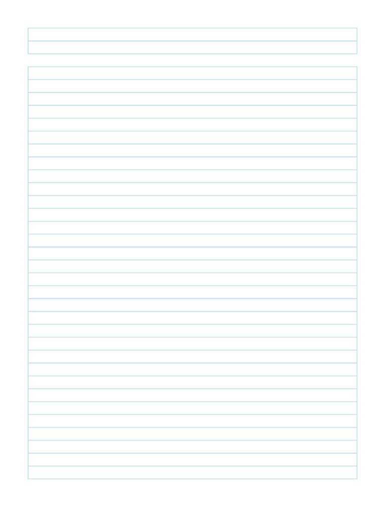 Hoja de Libreta - Raya | PDF