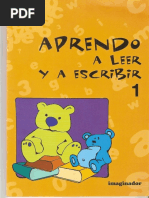 Aprendiendo A Leer y Escribir 1 (Imaginador) | PDF