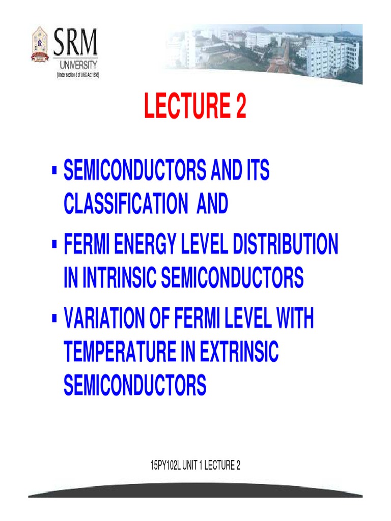 Unit 1 Lect-2 PDF | PDF | Semiconductors | Doping (Semiconductor)