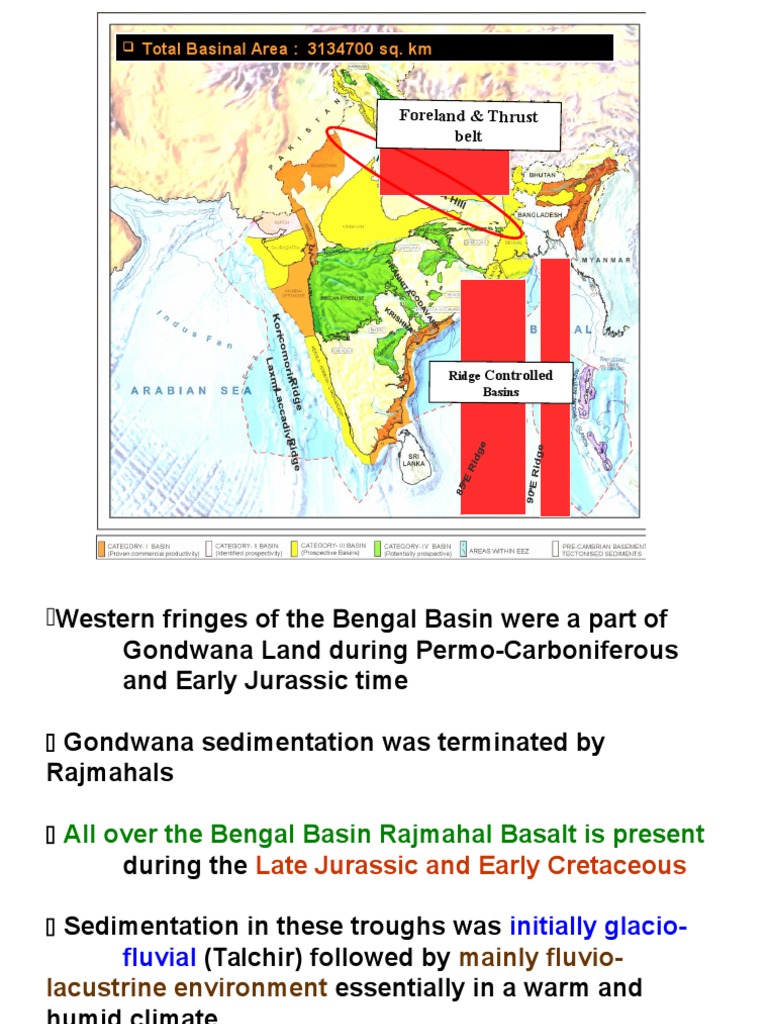 Total Basinal Area: 3134700 Sq. KM | PDF | Cretaceous | Petroleum Reservoir