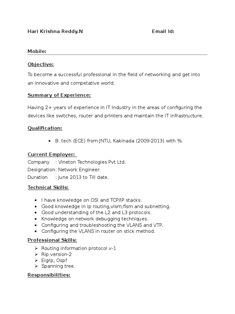 Hari Krishna Reddy.N Email Id | PDF