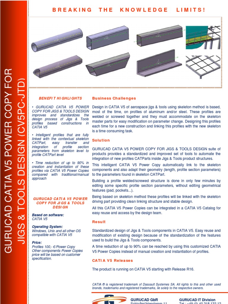 Gurucad Catia V5 Power Copy Jigs Tools Design en | PDF | Computing ...