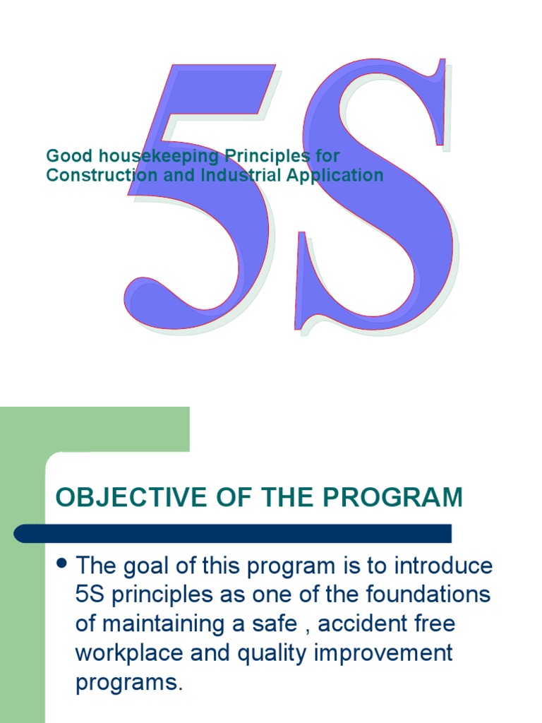 5S Principles for Safe Workplaces | PDF | Housekeeping | Business