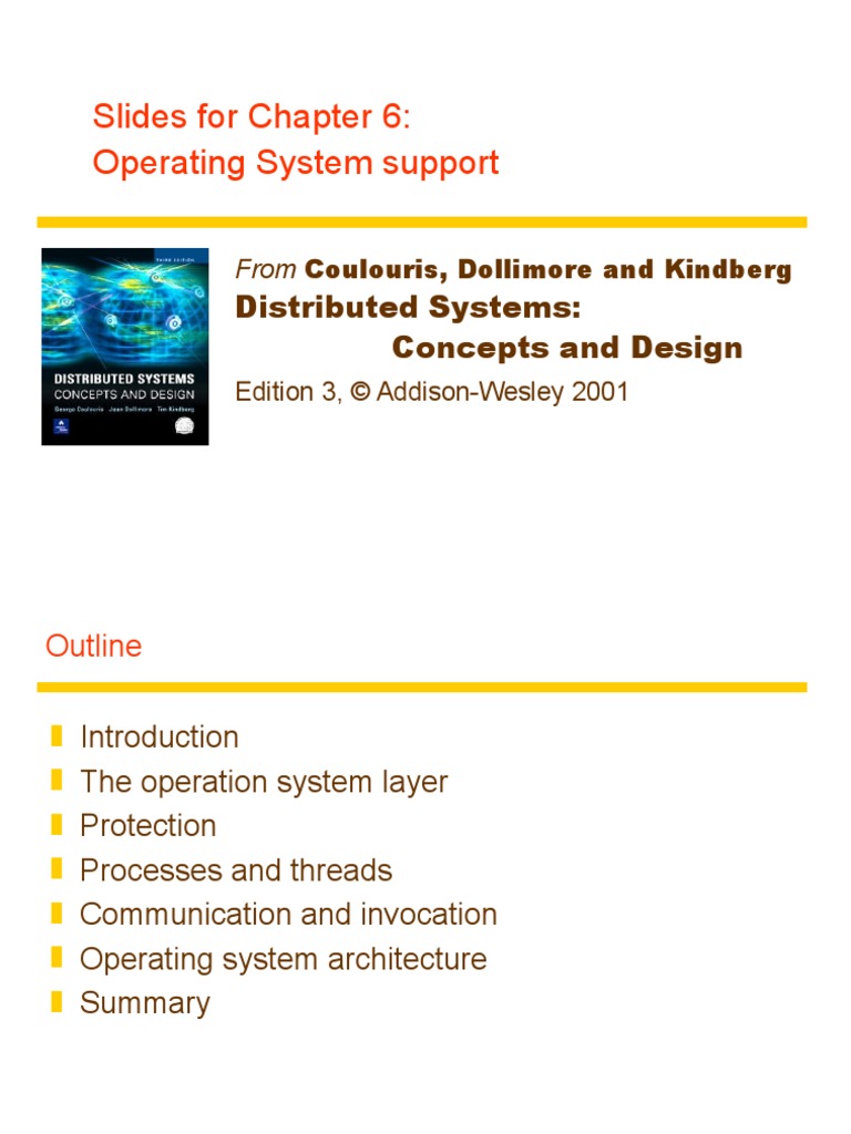 Slides For Chapter 6 Operating System Support Distributed Systems Concepts And Design Pdf