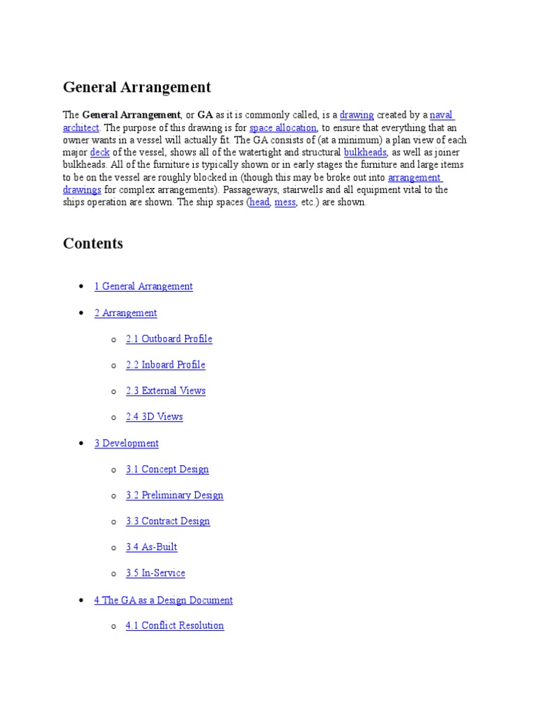 General Arrangement