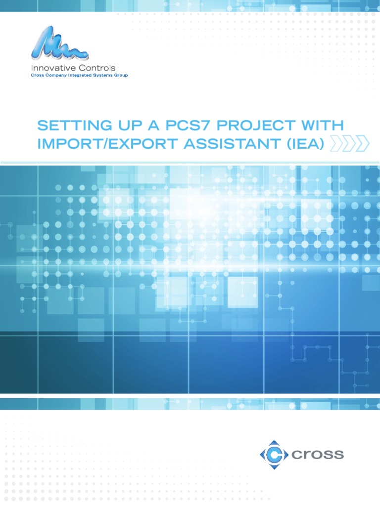 Setting Up A Pcs7 Project With Import Export Assistant Pdf Tag