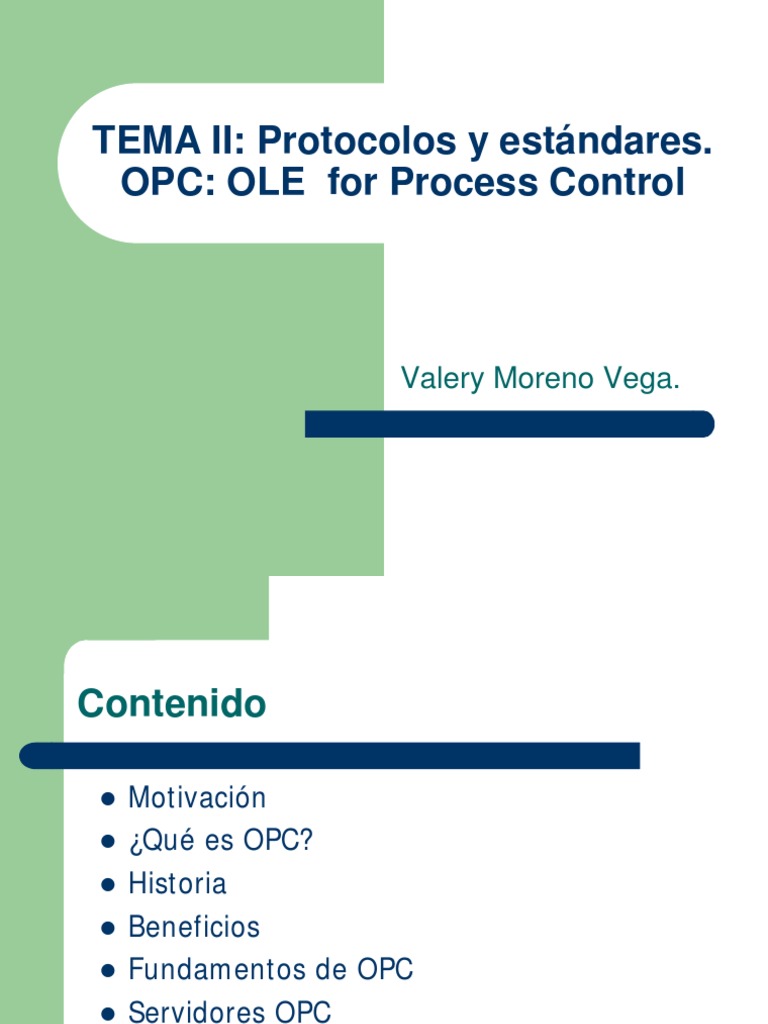 OPC Protocolo Estándar | PDF | Software | Ingeniería Informática