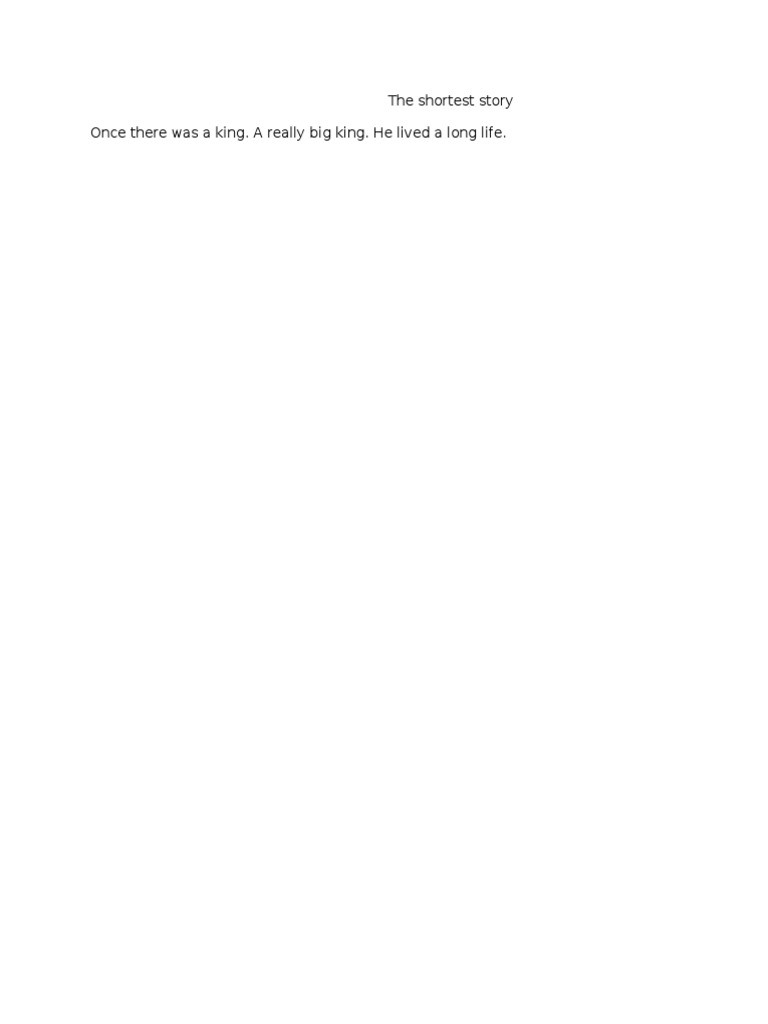 The Tale of a Big King’s Life | PDF