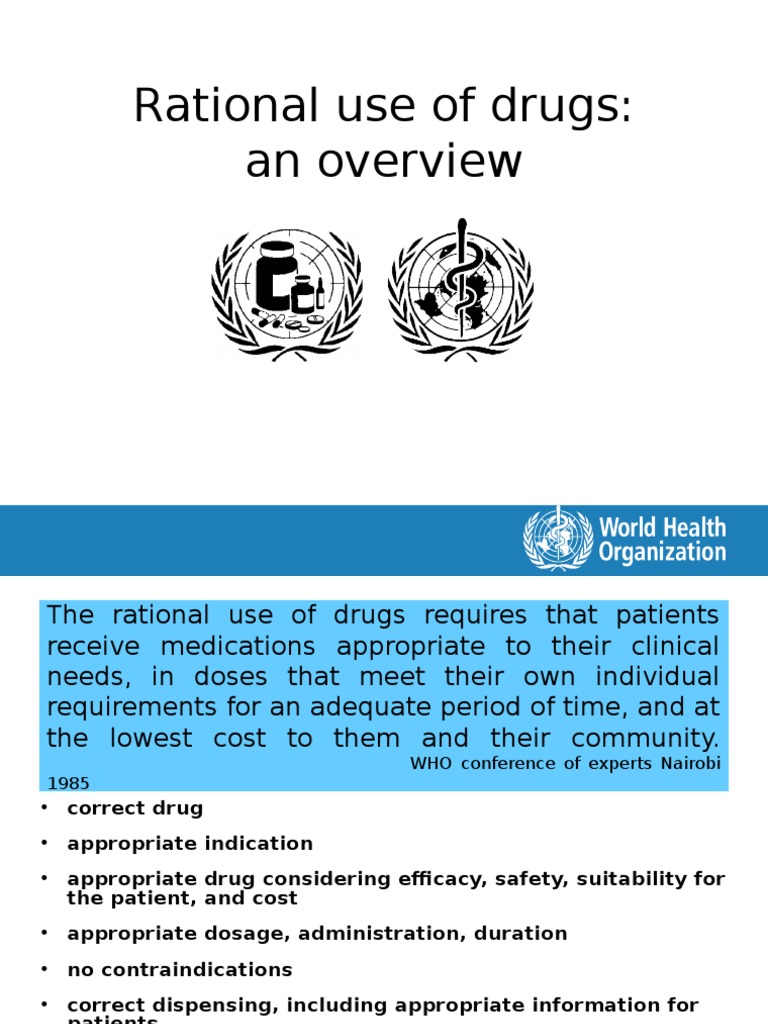 Rational Use of Drugs 10 B | Pharmaceutical Drug | Medical Prescription