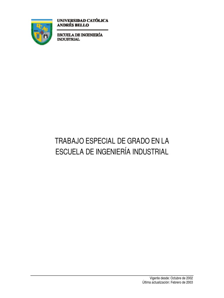 Instructivo TEG Industrial | PDF | Ingeniería | Teoría