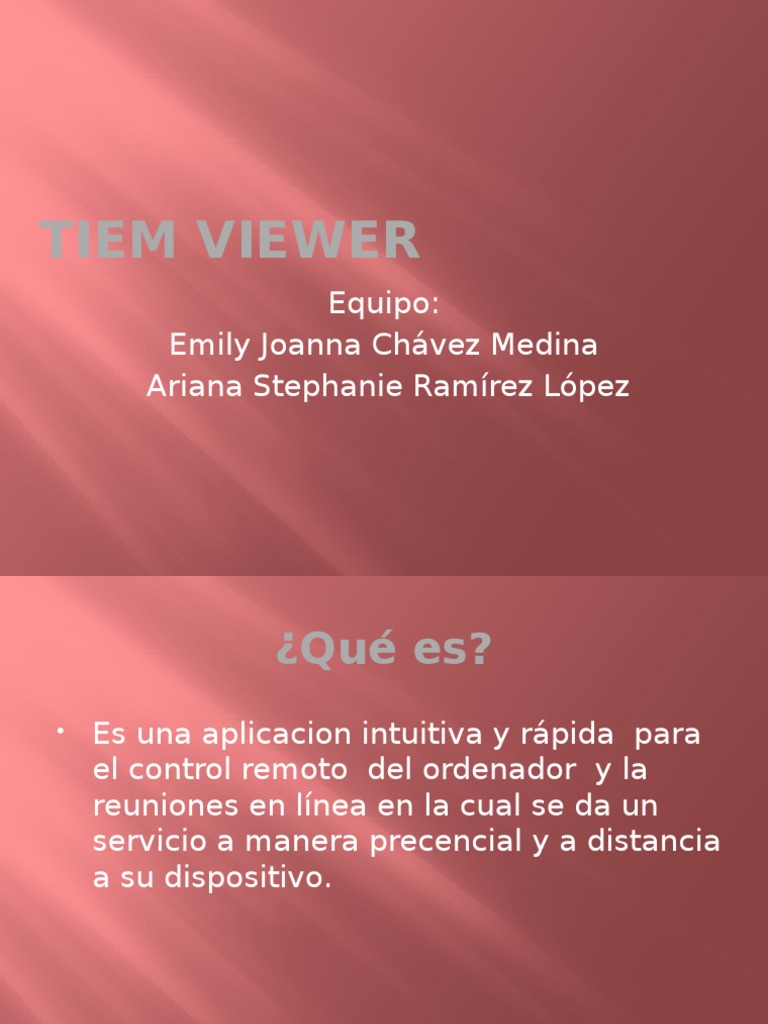 Control Remoto y Reuniones con TeamViewer | PDF