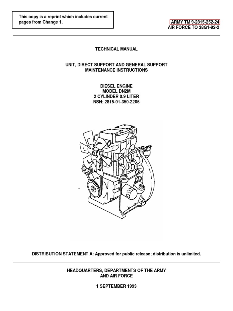 MEP802A Engine Parts Manual DN2M TM 9 2815 252 24 | PDF | Internal ...