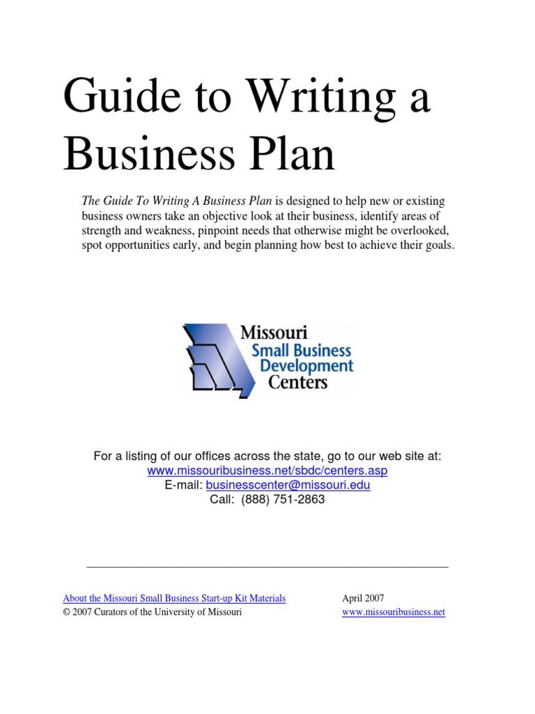 Business Plan Guide | PDF | Business Plan | Strategic Management