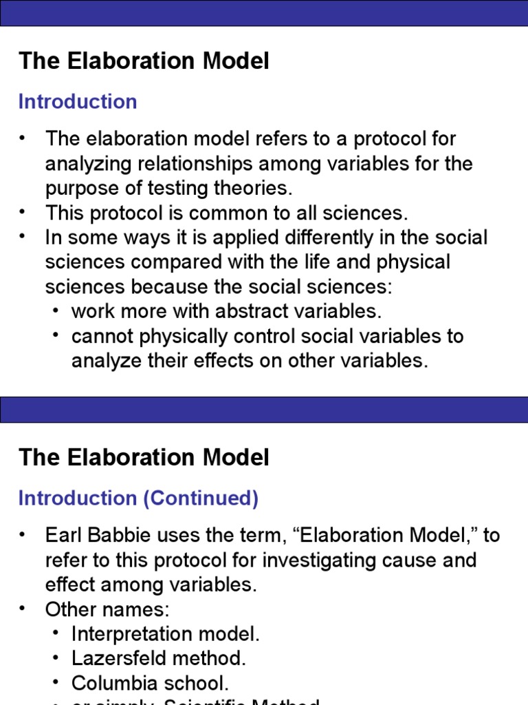 Understand Cause and Effect with the Elaboration Model | PDF ...