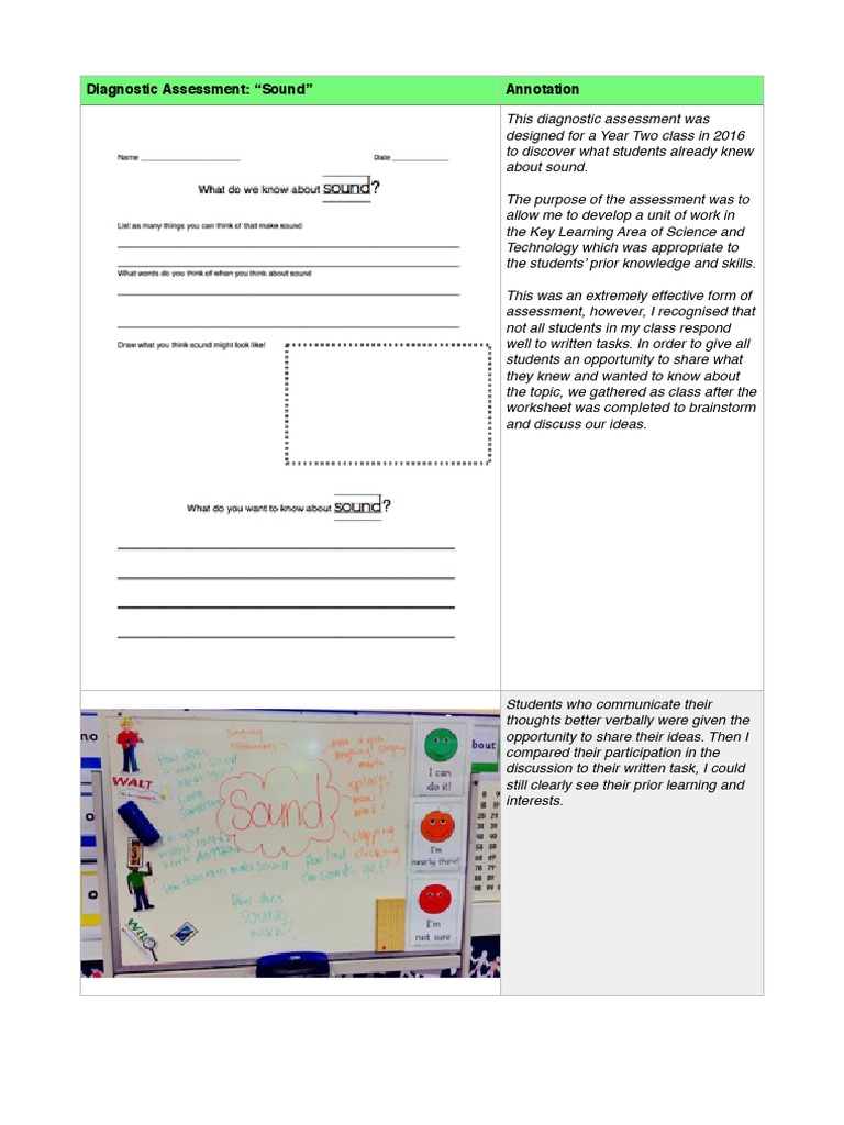 Year Two Sound Diagnostic Assessment | PDF | Career & Growth | Language ...