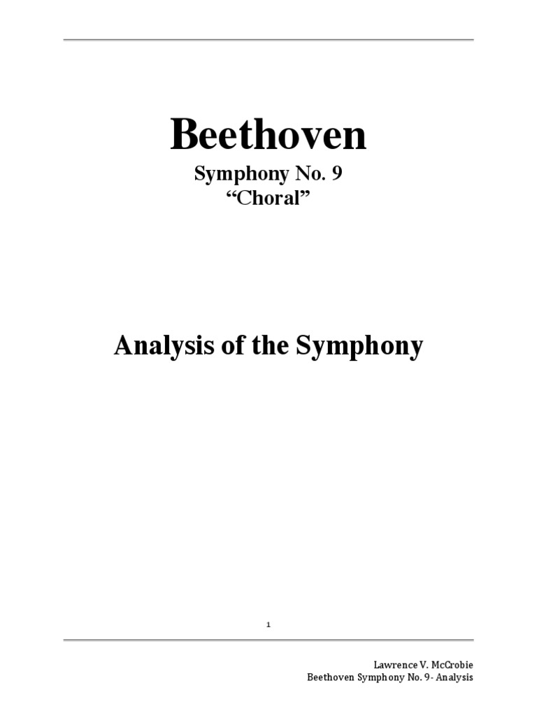 Beethoven Symphony No. 9 PDF | PDF | Chord (Music) | Violin