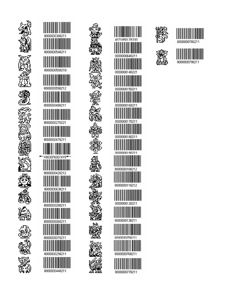 Digimon D-Scanner Version 2 v2 Barcodes | PDF | Sports & Recreation