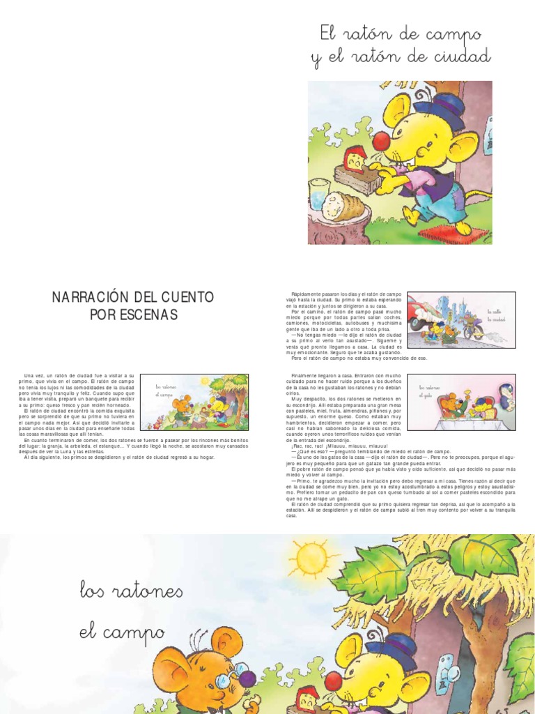 El Ratón de Campo y El Ratón de Ciudad PDF | PDF | Ocio