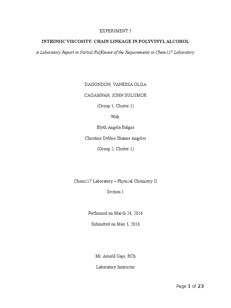 PVOH Chain Linkage | PDF | Polymers | Polymerization