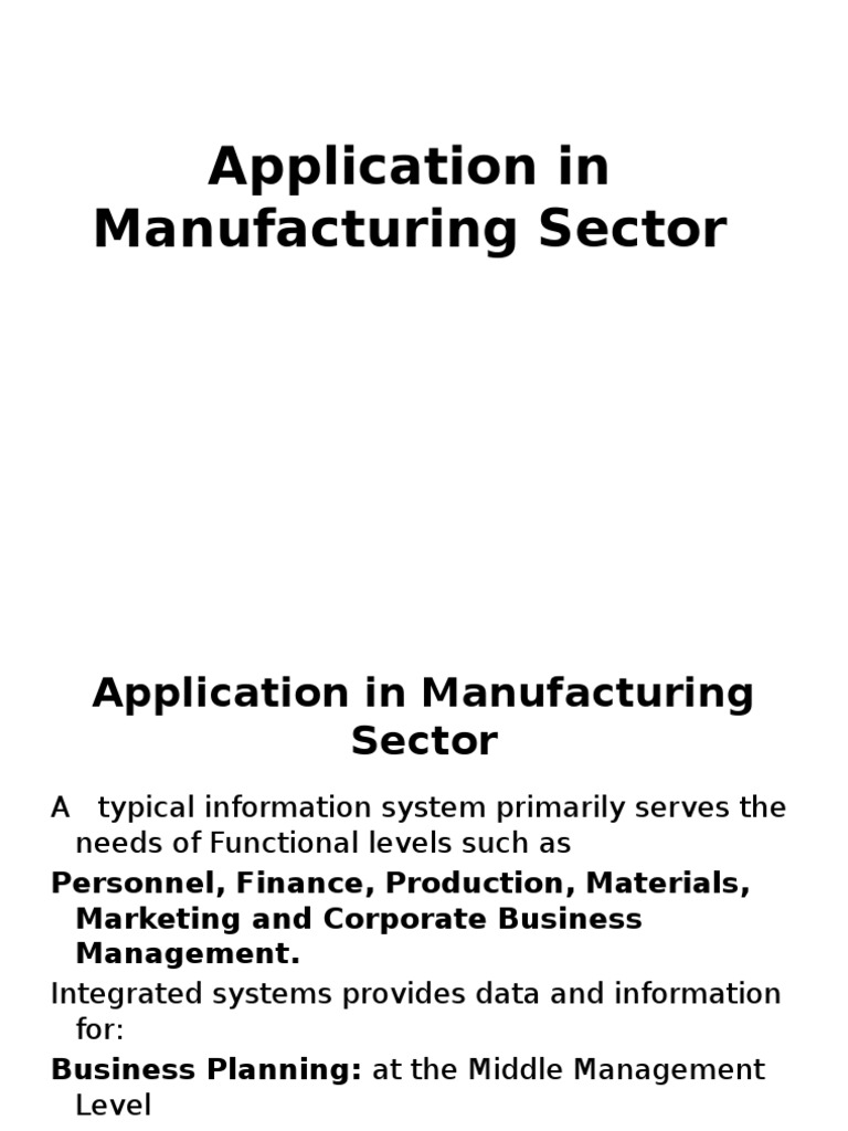 Applications of Management Information Systems in Various Sectors: An ...