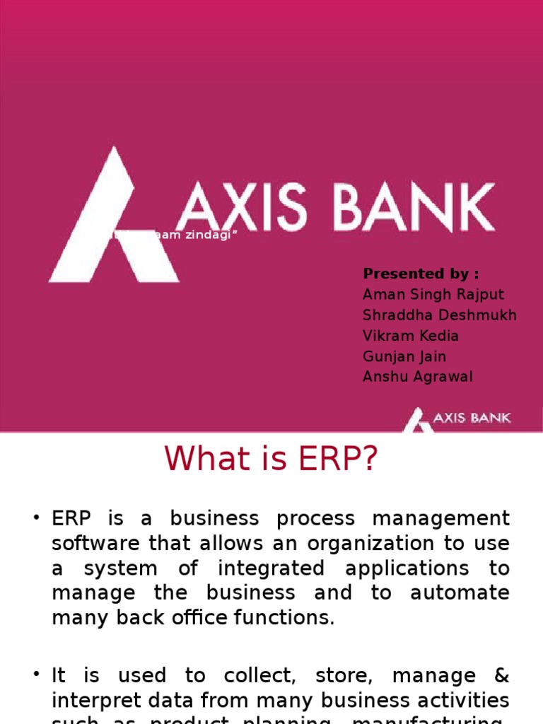 Erp Axis | PDF | Customer Relationship Management | Enterprise Resource Planning