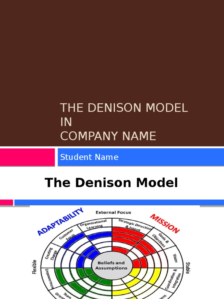 The Denison Model IN Company Name | PDF