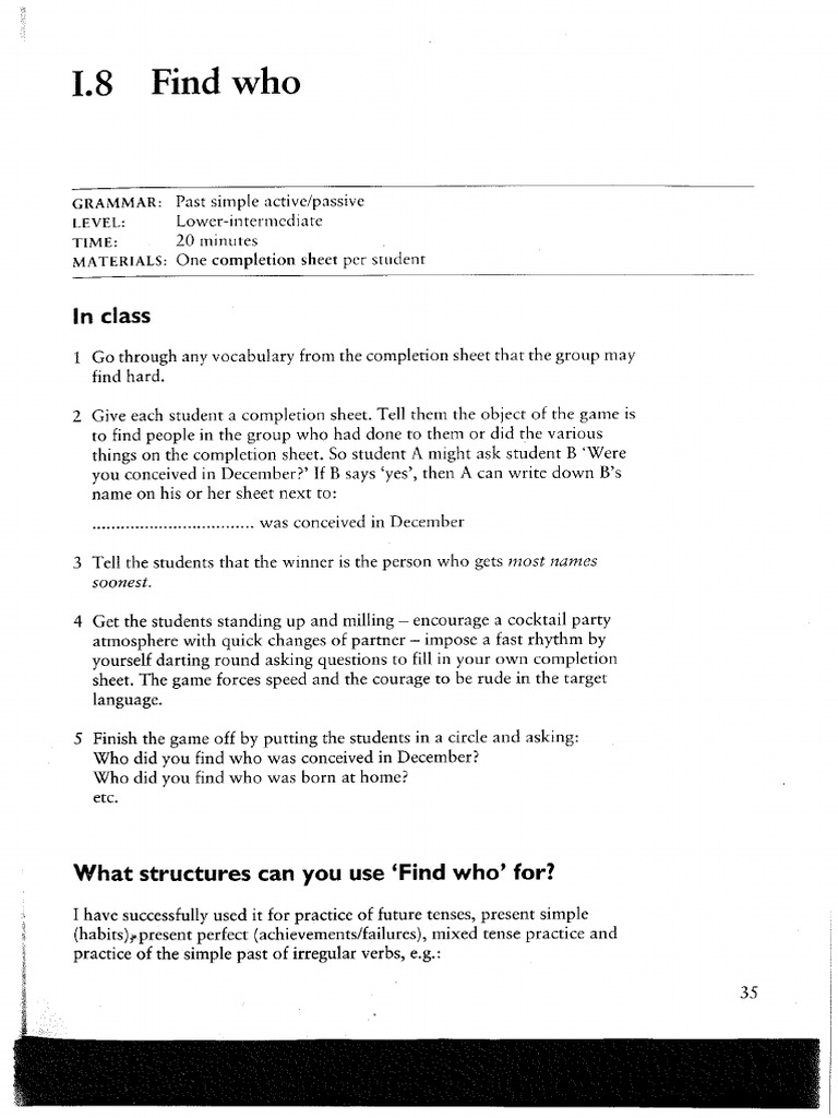 Grammar Games Mario Rinvolucri p42 44 | PDF