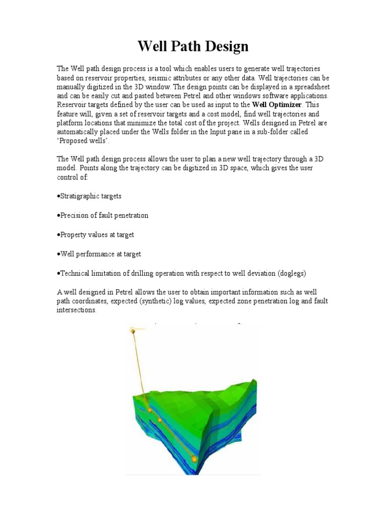 Drill Well Path Design | Download Free PDF | Microsoft Excel | Spreadsheet