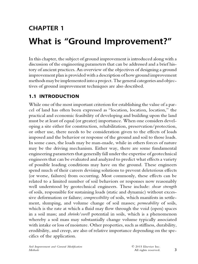 What Is "Ground Improvement?": Soil Improvement and Ground Modification ...